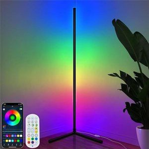 Accents | Led Floor Lamp 65 Smart Rgb Lights Corner Lamp With 16 ...